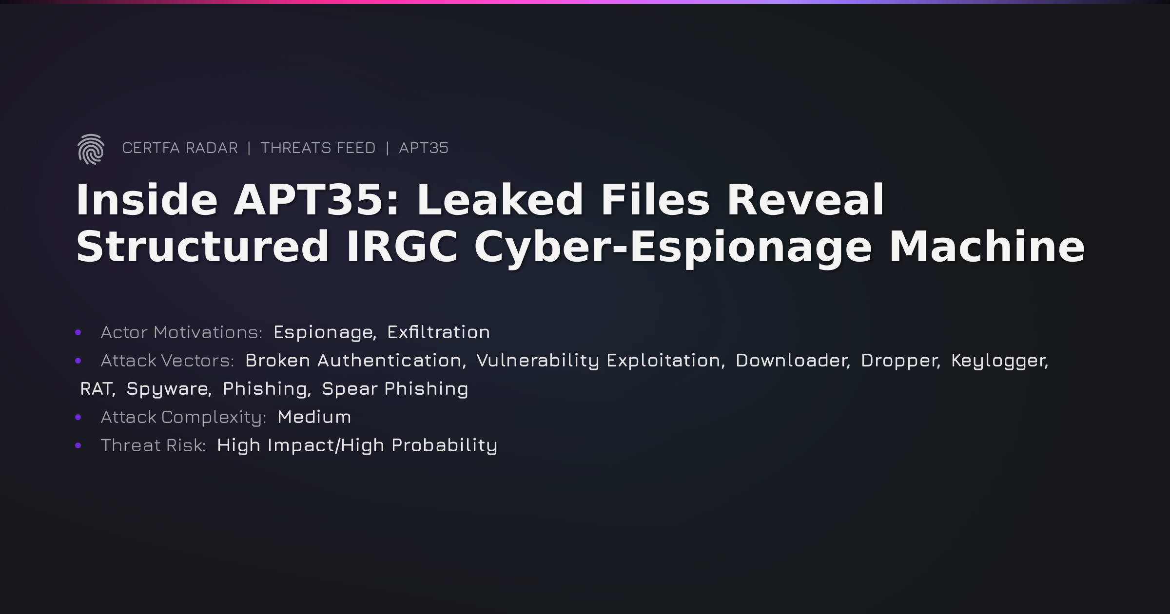 Inside APT35: Leaked Files Reveal Structured IRGC Cyber-Espionage ...